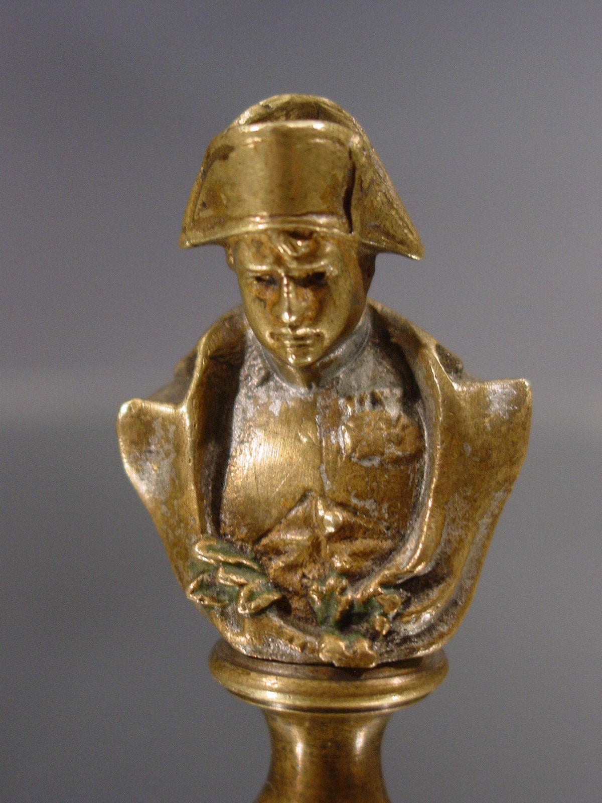 Antique Wax SEAL NAPOLEON BONAPARTE Figure Monogram M H French Bronze ...