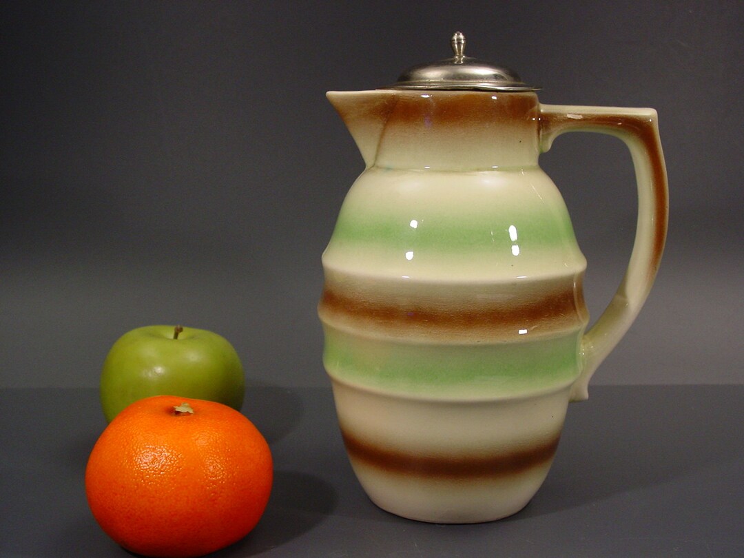 Chocolate Jug CERAMIC WEIMAR REPUBLIC Cacao Pitcher Colditz German ...