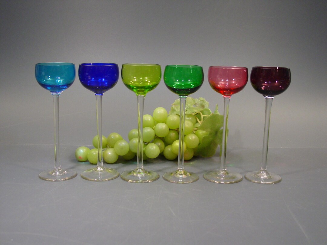Liqueur Glasses ART NOUVEAU Antique BARUTHER Glass Foundry German ...