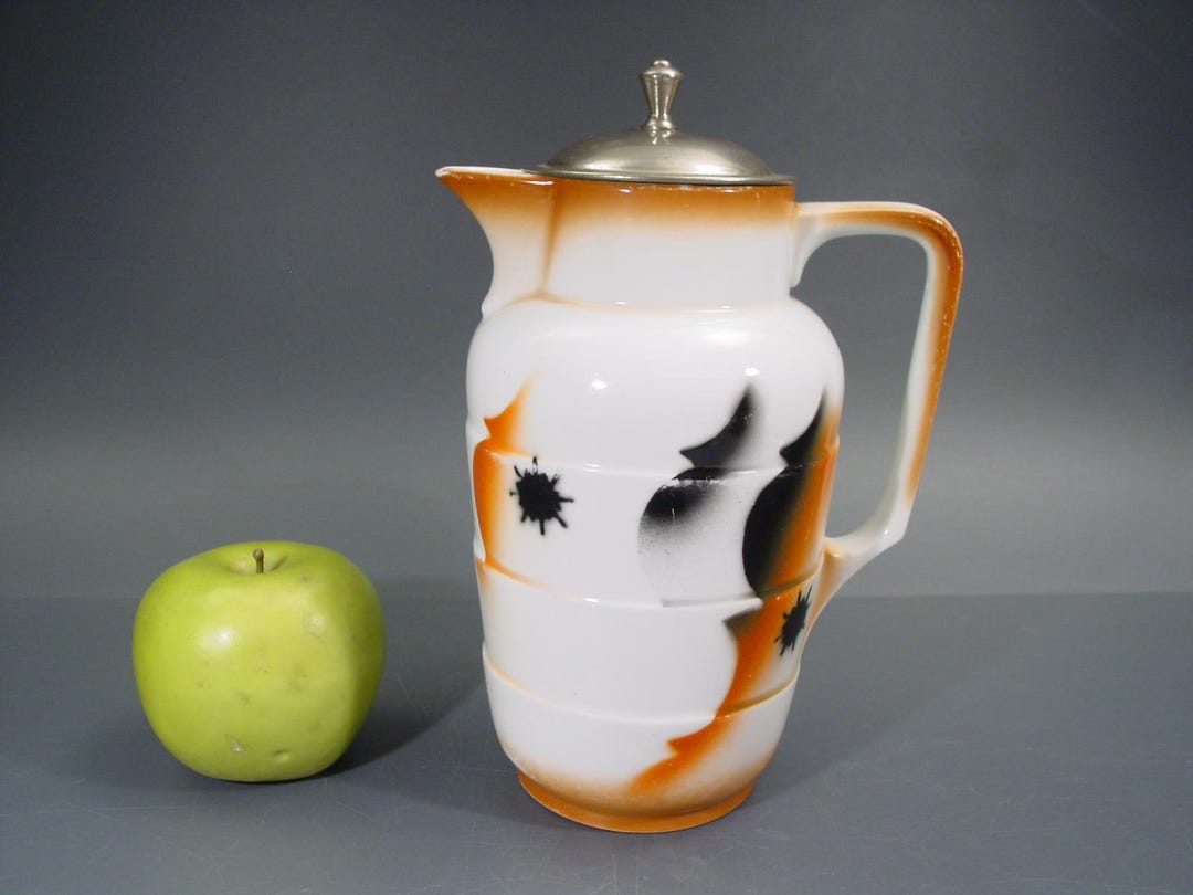 Cacao Jug Chocolate Pitcher CERAMIC WEIMAR REPUBLIC Leuchtenburg ...