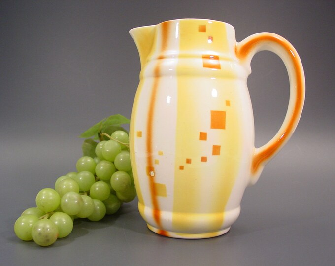 CERAMIC WEIMAR REPUBLIC Cacao Jug Chocolate Pitcher Gruenstadt Vintage ...