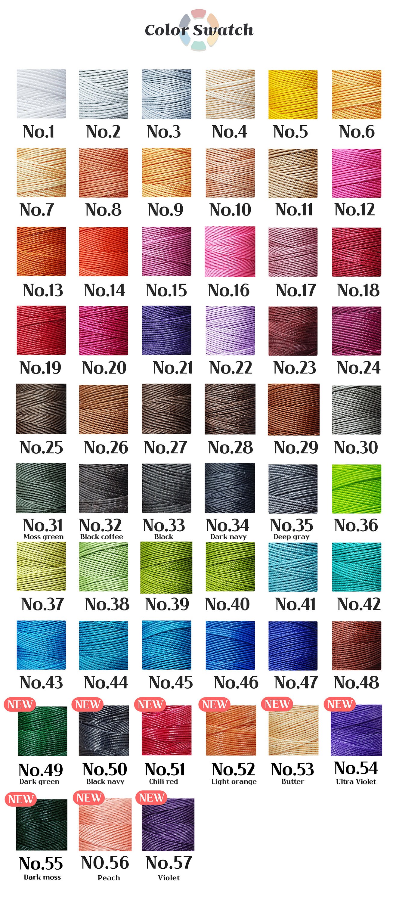 0.5mm Waxed Polyester Thread 320meters a Spool DIY Craft - Etsy