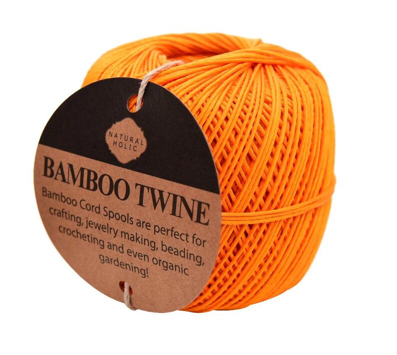 100% BAMBOO CORD BALL 100Yards Full Roll Polished Bamboo | Etsy