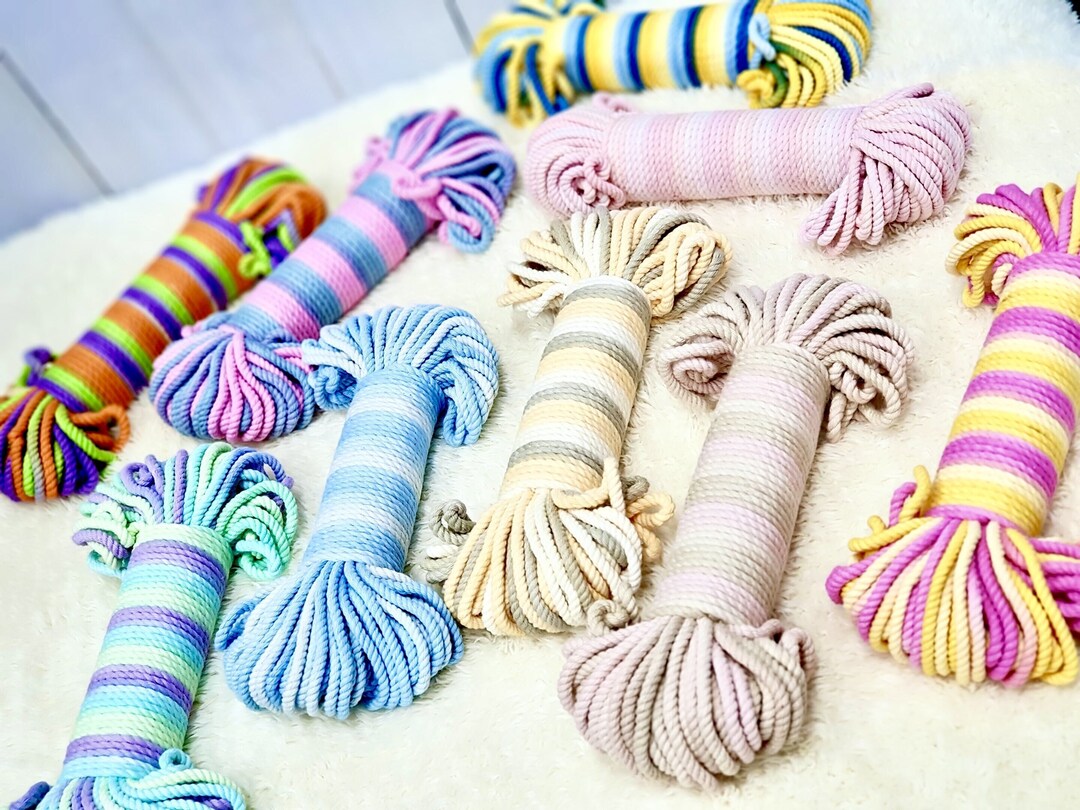 3.0MM Variegated COTTON Macrame ROPE Multi Color Macrame Rope - Etsy