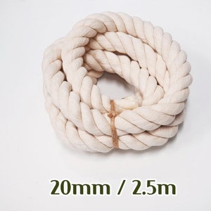 4.0MM to 20MM for Hand-dyeing Purpose Pure Cotton MACRAME ROPES Soft ...