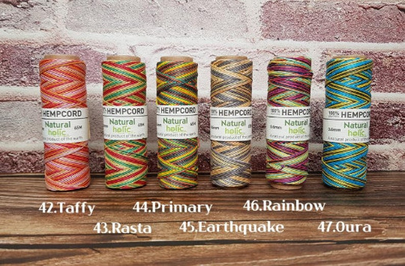 0.6MM Polished Hemp Cord Hemp Thread 65meters Full Roll 100% - Etsy