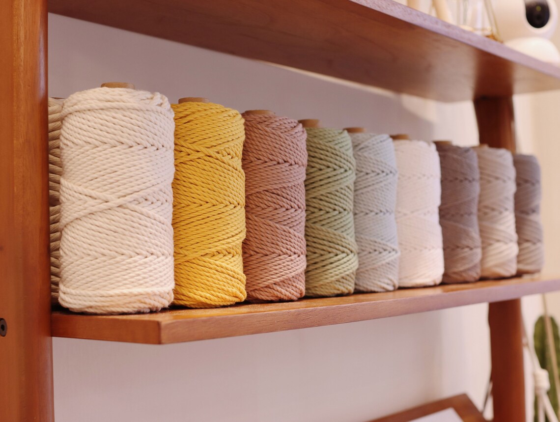 3.0MM & 4.0MM MACRAME Rope Cotton Ropes 80yards/100yards a - Etsy