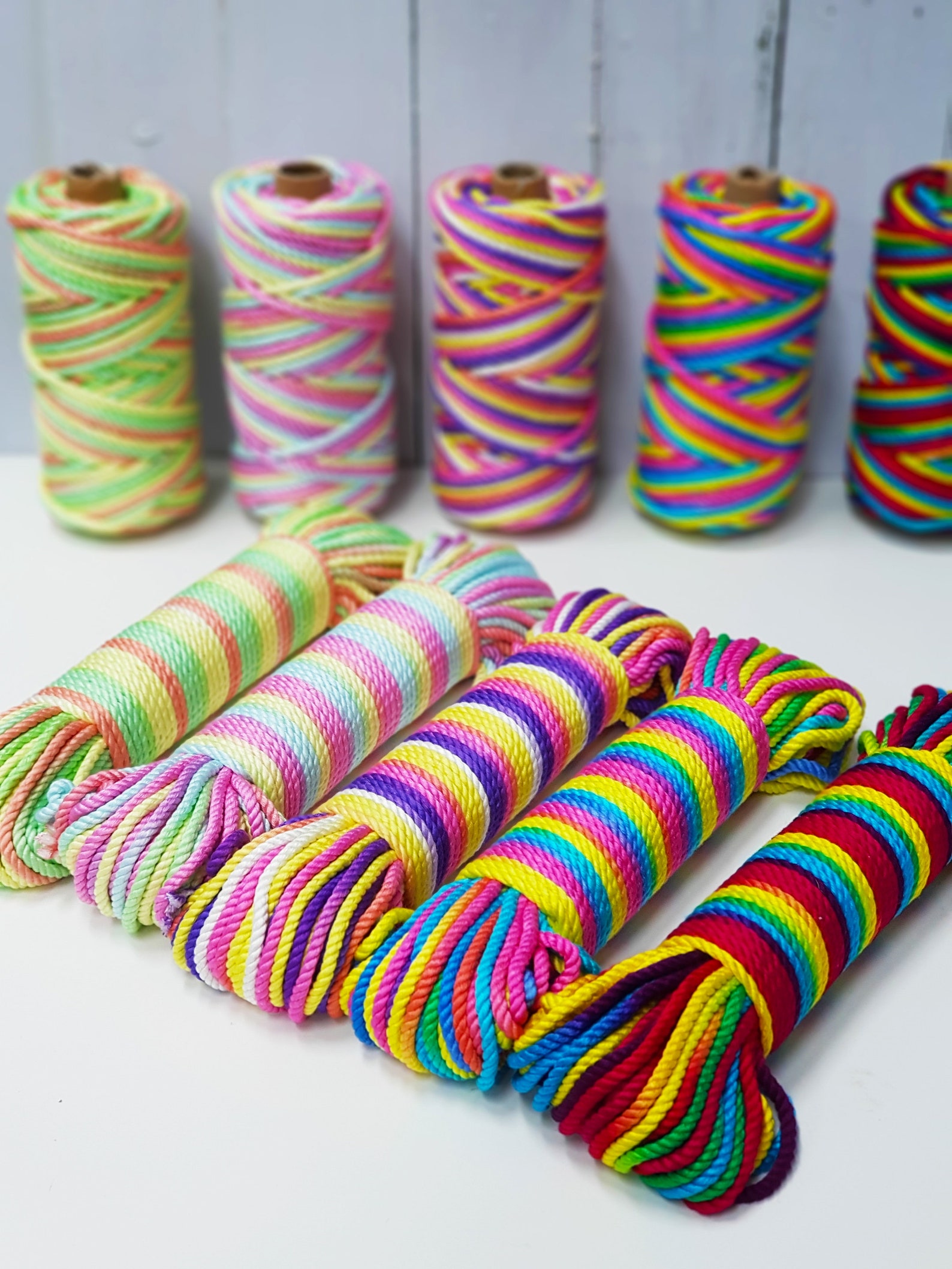 4.0MM Variegated Macrame BAMBOO Rope Bamboo Silk Multi Color - Etsy