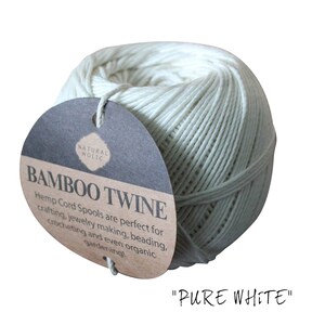 100yards 100% BAMBOO CORD BALL - Scrapbooking & Macrame Cord- Lovely ...