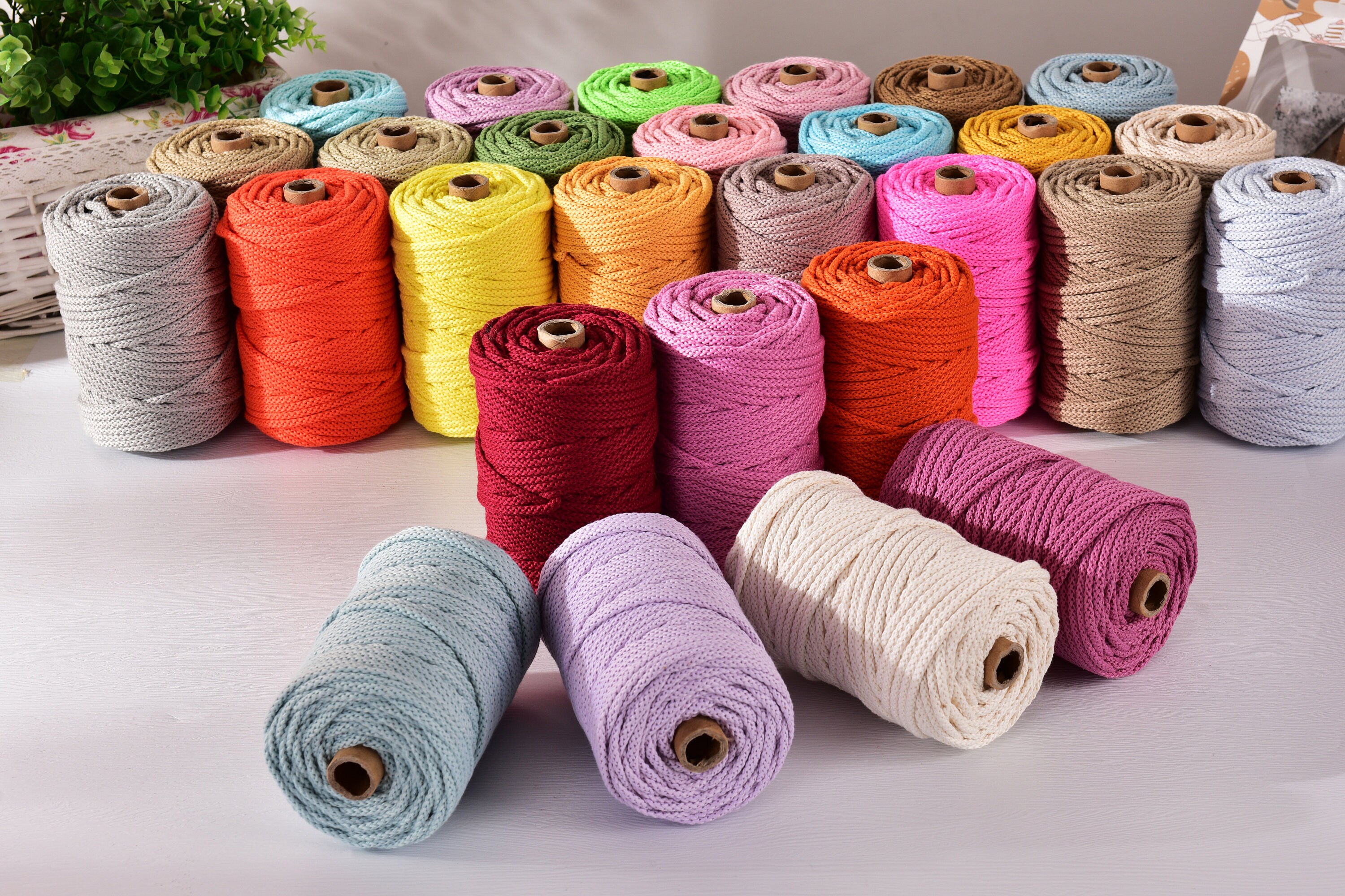 5.5MM Crochet Macrame Cord 500g 100yards MACRAME Rope Chunky - Etsy