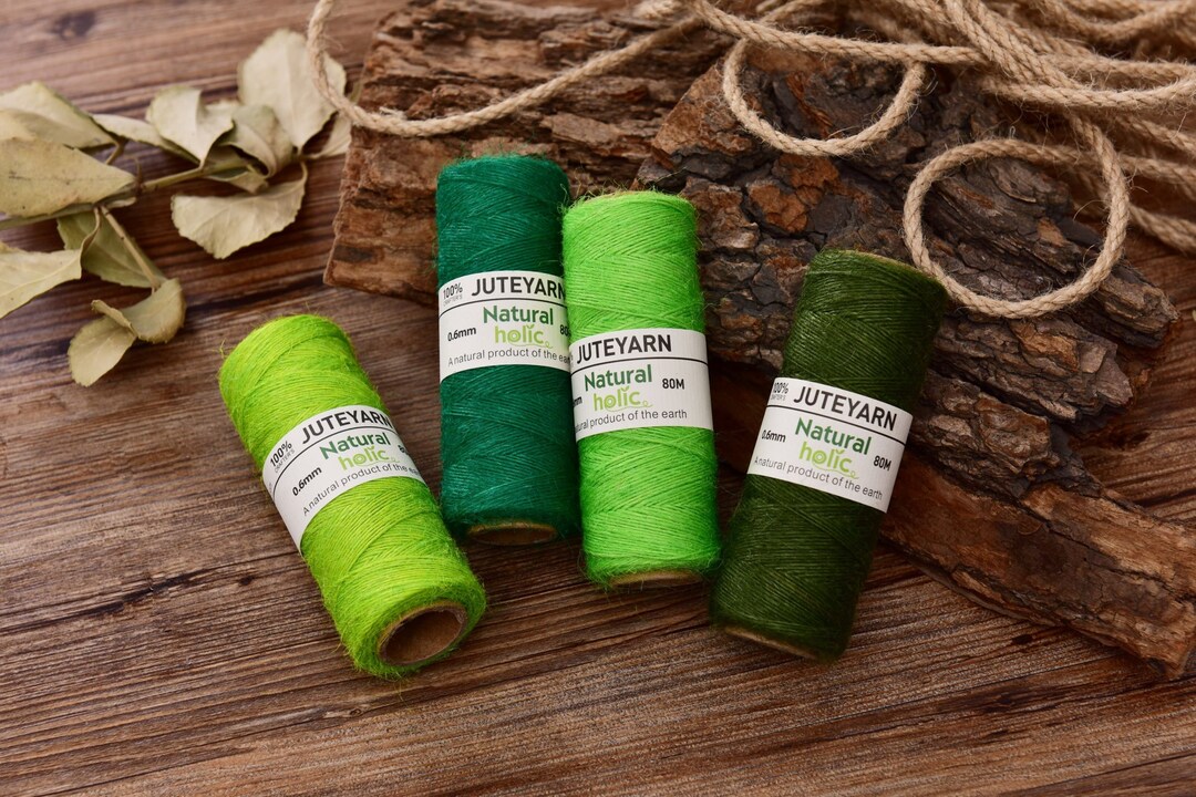 0.7MM 1ply Jute Yarn Colored Jute Cord 80M a Full Roll Over 45colors ...