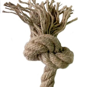 Hemp for Pets! Natural DOG Toys 100% HEMP ROPE Dog Toy- 20MM & 12MM ...