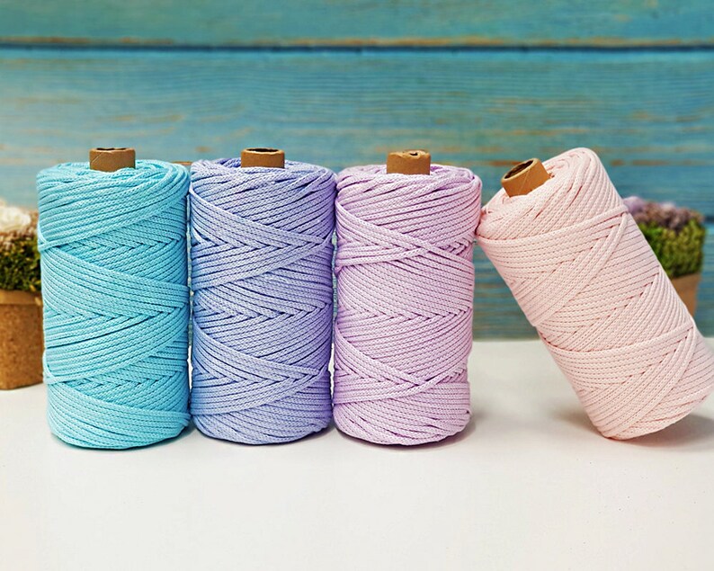 3.5MM Crochet Pattern Cotton Rope MACRAME Rope Cotton Ropes - Etsy