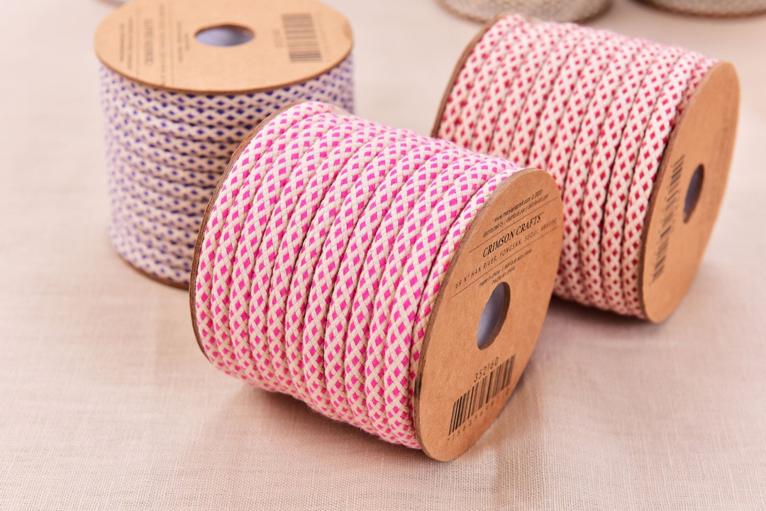 5.0MM Spider Web Pattern Macrame Braid Rope 15yards FULL ROLL Key RING ...