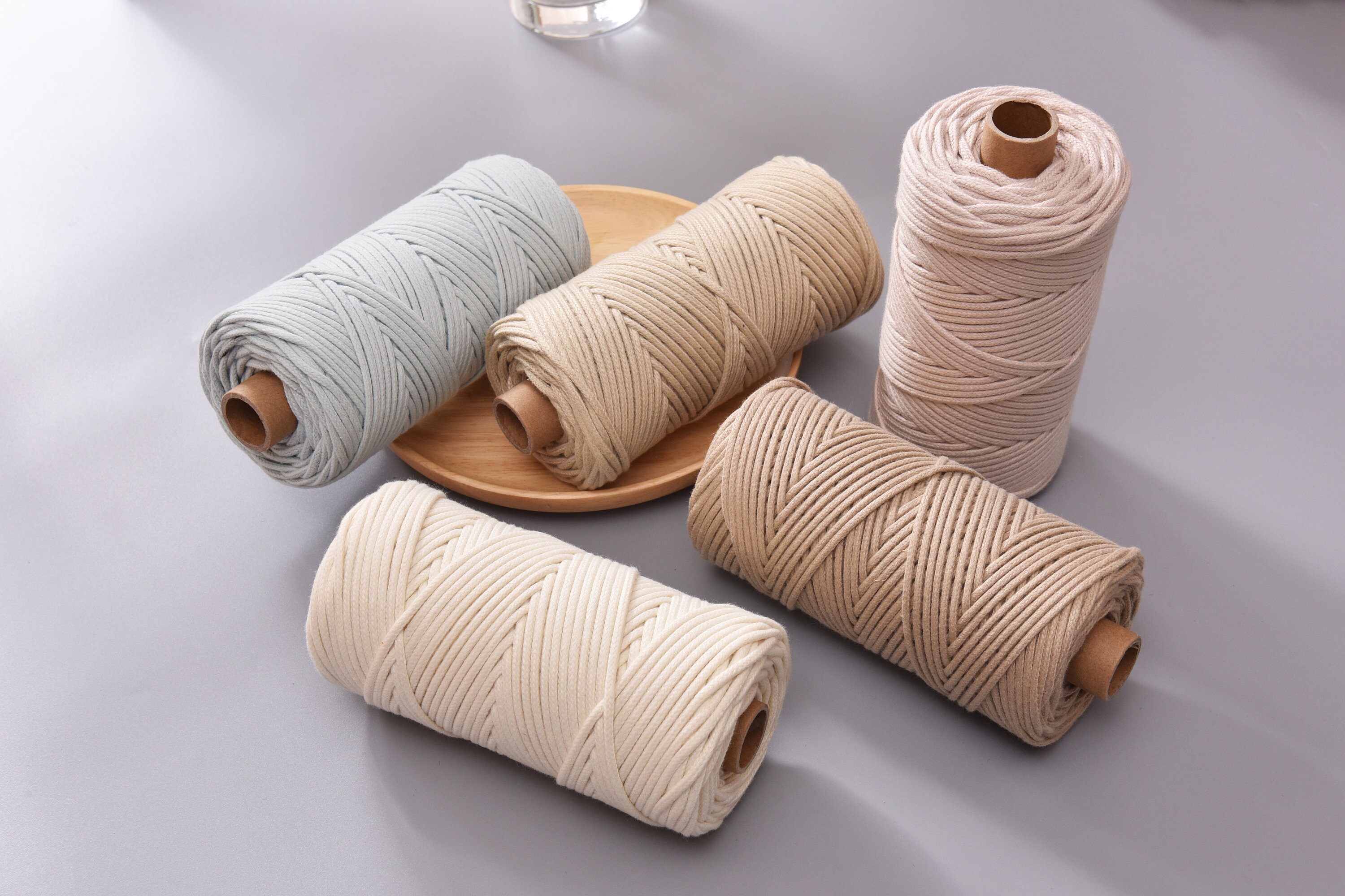 3.0MM PASTEL MACRAME ROPE Poly Cotton Rope 90yards a Full Roll - Etsy