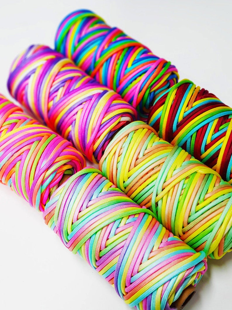 4.0MM Variegated Paracord Nylon Parachute Macrame Rope | Etsy
