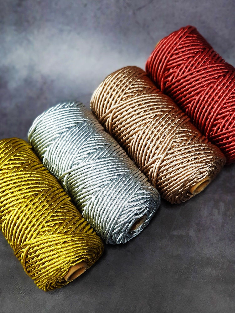 3.0MM Metallic Single Twist Rope Macrame Rope Gold Twist Rope - Etsy