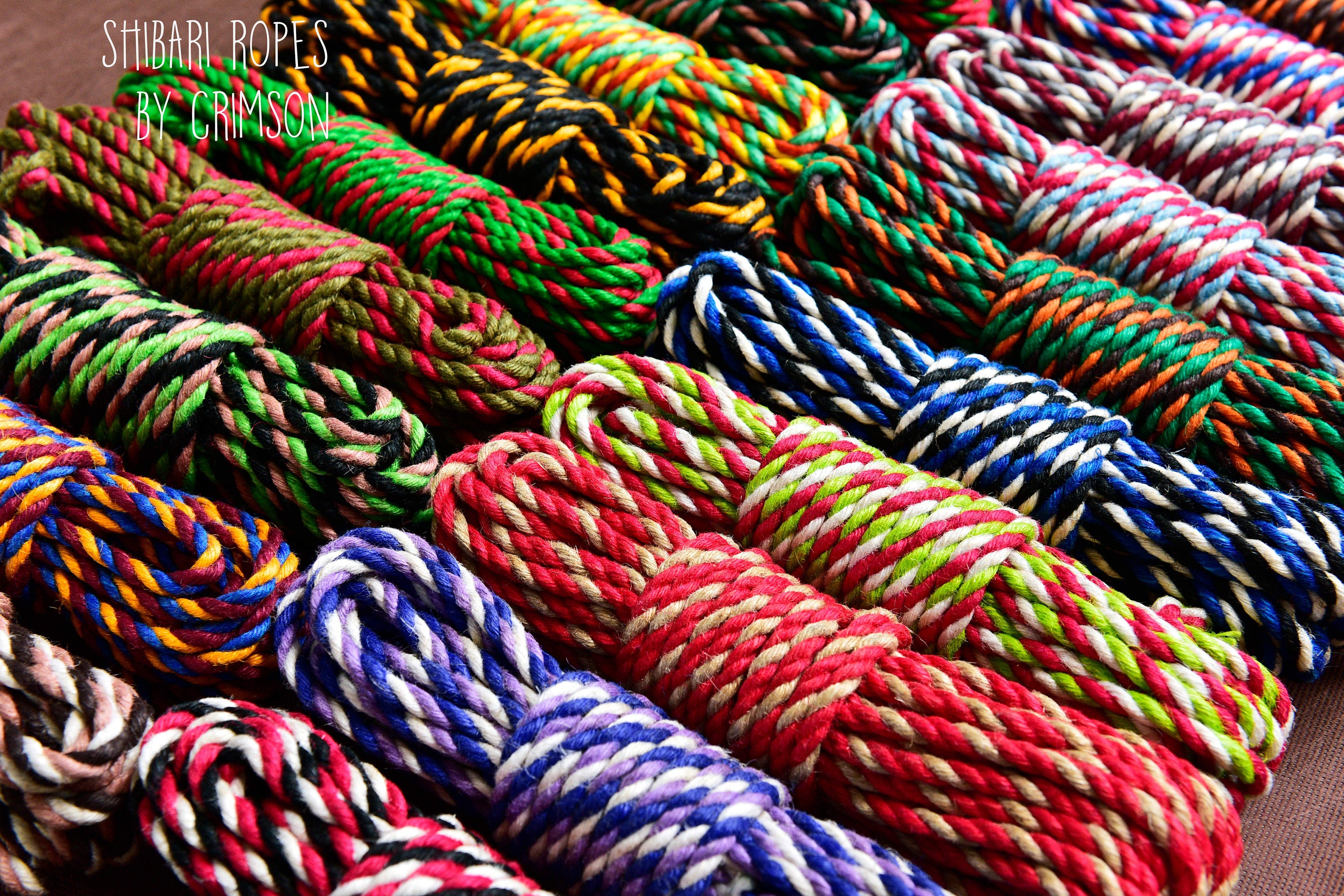 6.0MM Bondage Jute SHIBARI Rope MULTI Colors Varigated | Etsy