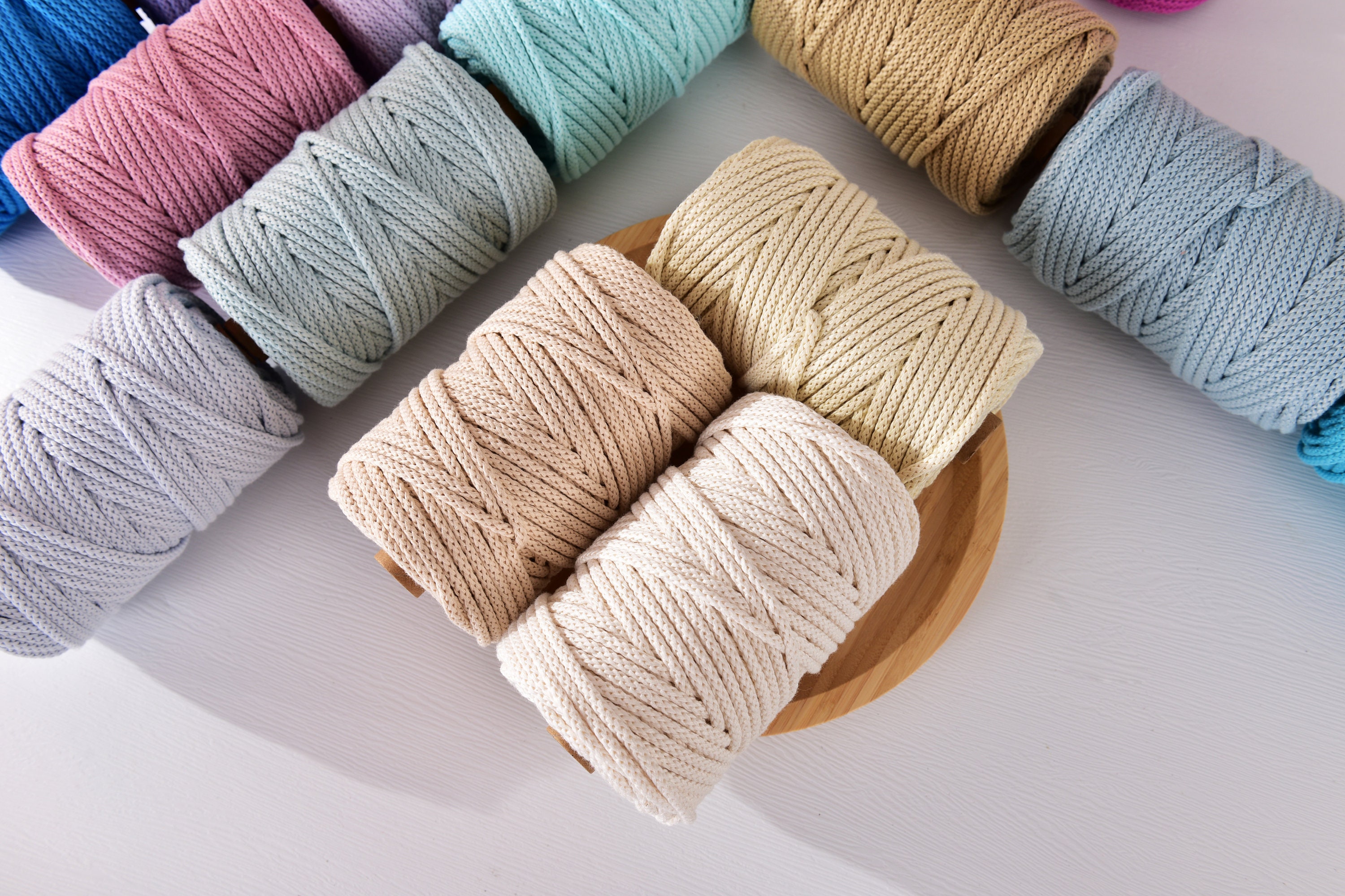 5.5MM Crochet Macrame Cord 500g 100yards MACRAME Rope Chunky - Etsy