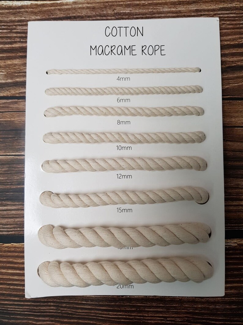 4.0MM to 20MM For Hand-dyeing Purpose Pure Cotton MACRAME | Etsy