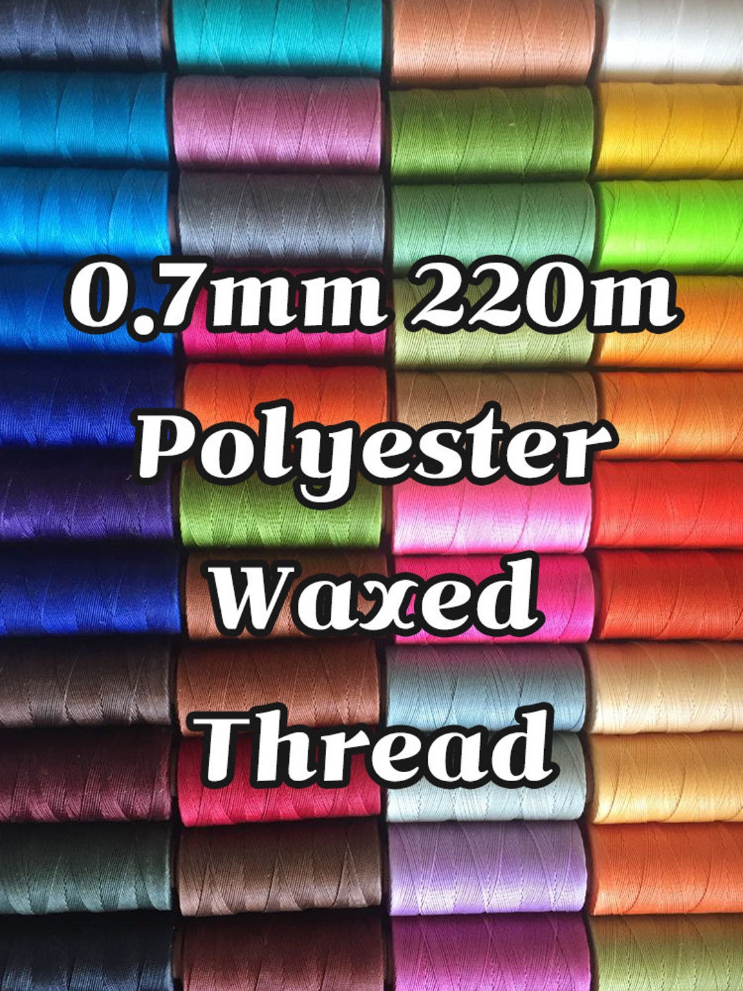 0.7mm Waxed Polyester Thread DIY Craft Macrame Knotting Jewelry Making ...
