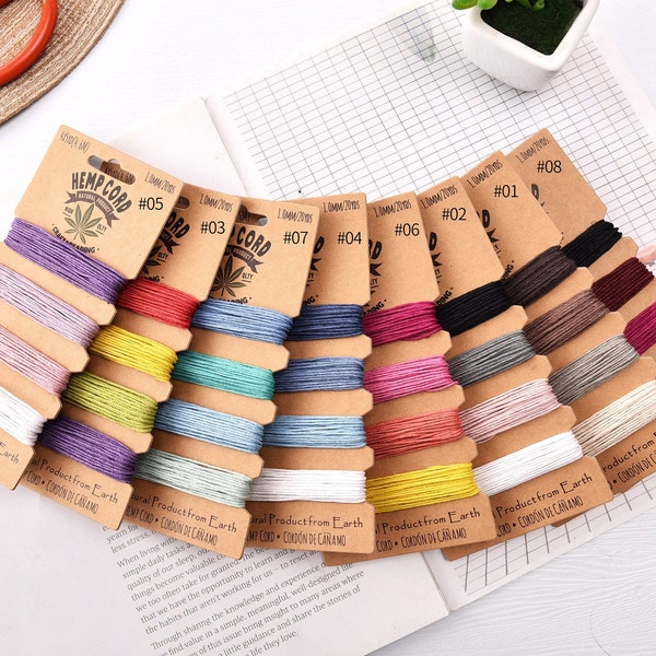1mm Waxed Hemp - Etsy