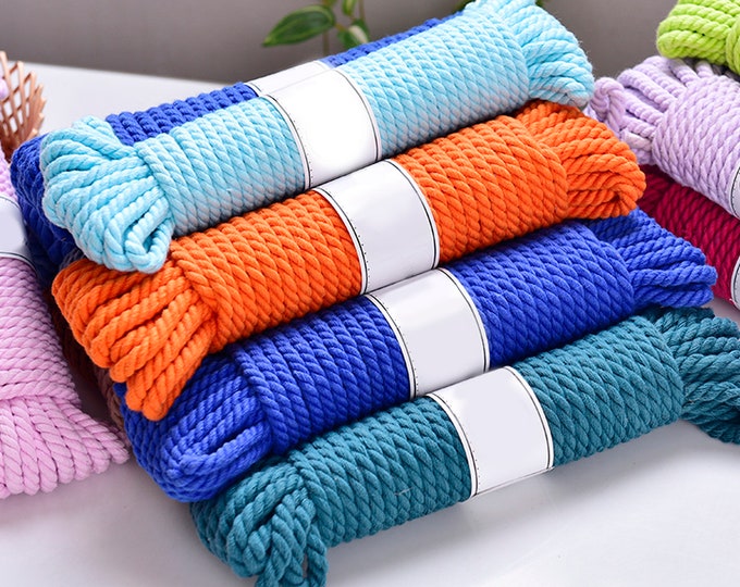 6.0MM Pure Cotton Bondage ROPE 16yards a Roll Super Soft Cotton Rope ...