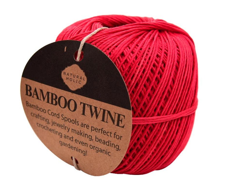 100% BAMBOO CORD BALL 100Yards Full Roll Polished Bamboo | Etsy