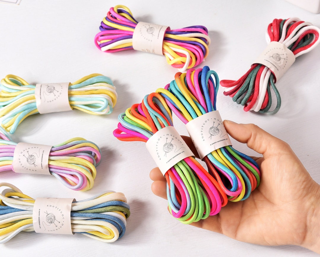 Mini 4.0MM Variegated Paracord Nylon Parachute Cord DIY Jewelry Making ...