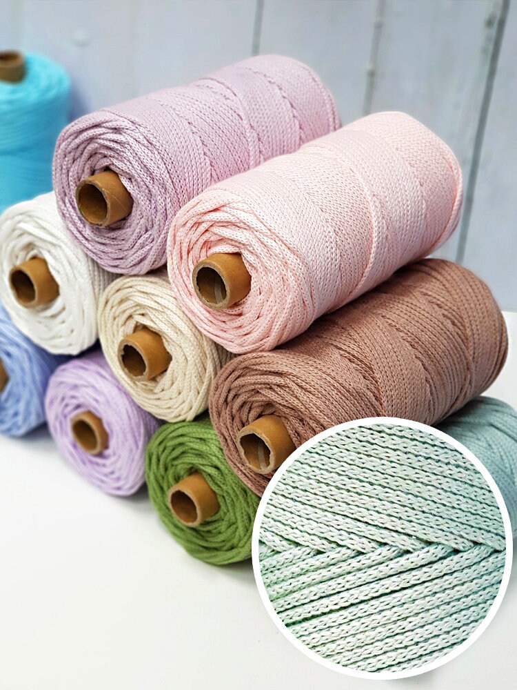 3.5MM Crochet Pattern Cotton Rope MACRAME Rope Cotton Ropes | Etsy