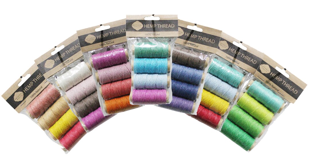 4 IN 1 0.6~0.8MM HEMP Thread-total 88yards Waxed Surface Perfect for ...