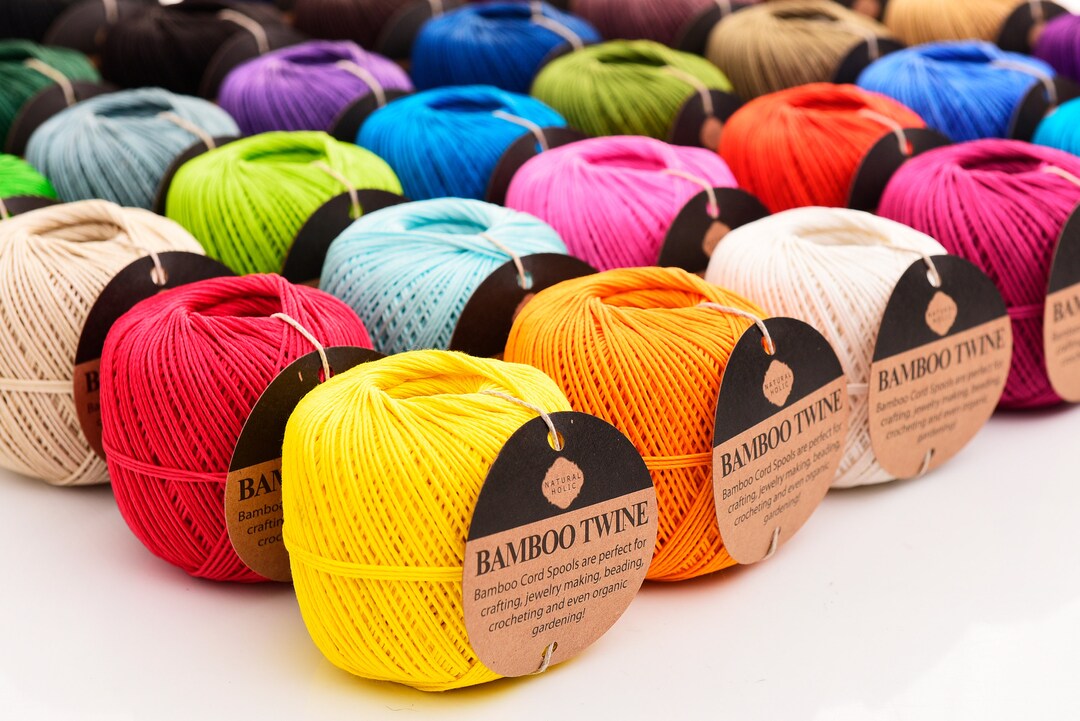 100% BAMBOO CORD BALL 100yards Full Roll -polished Bamboo Cord ...