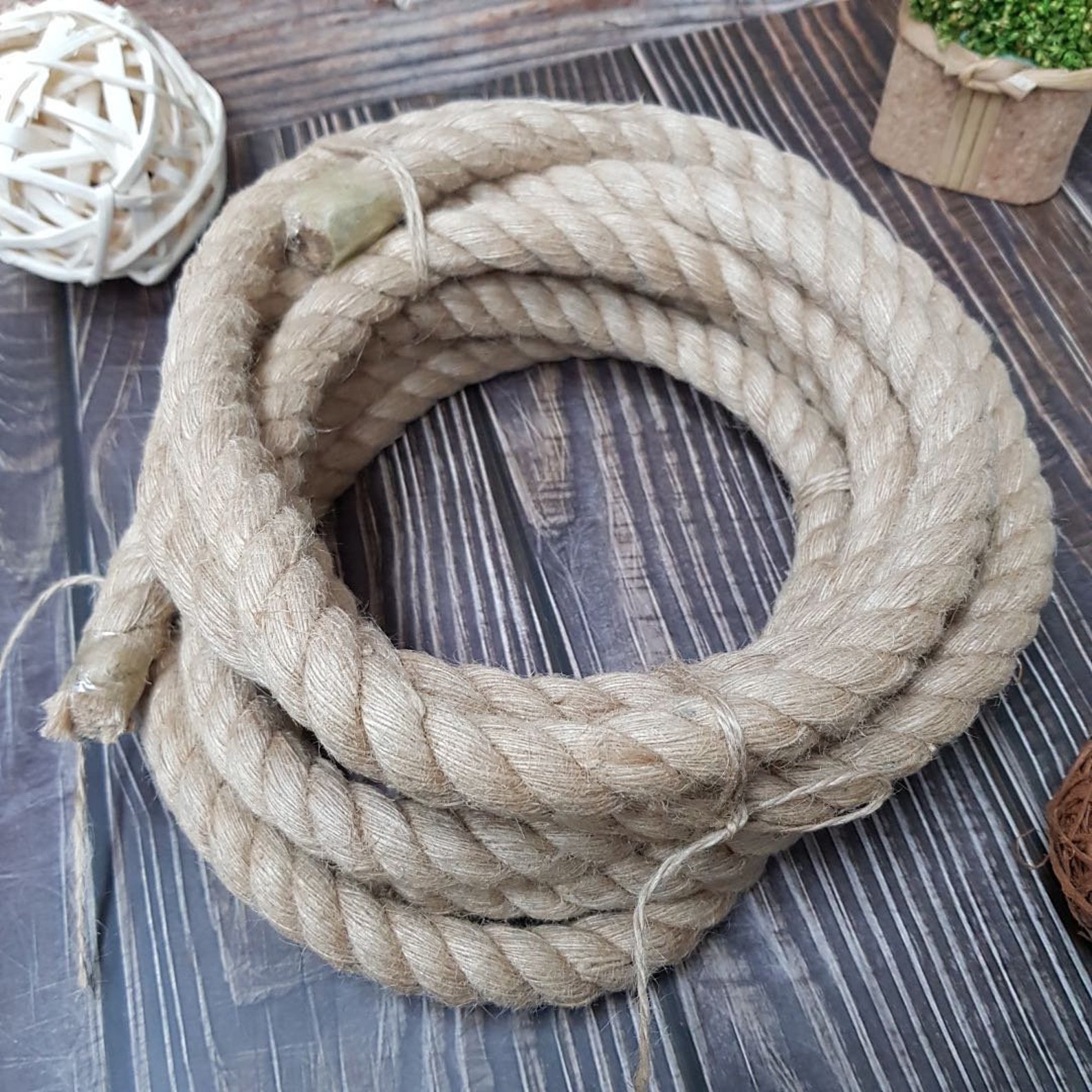 1.8MM Wired JUTE ROPE DIY Supplements Party Rope Easy to Bend - Etsy