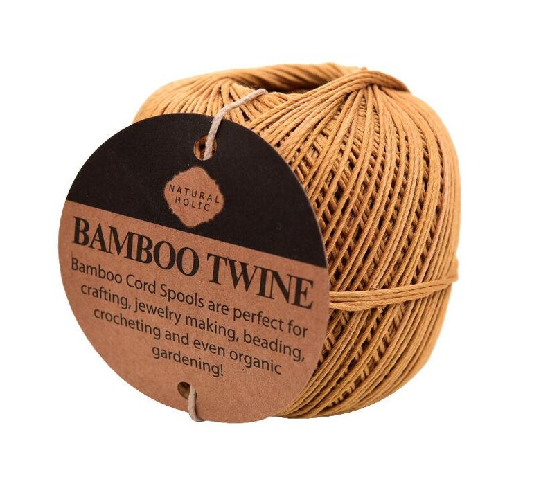 100% BAMBOO CORD BALL 100Yards Full Roll Polished Bamboo | Etsy