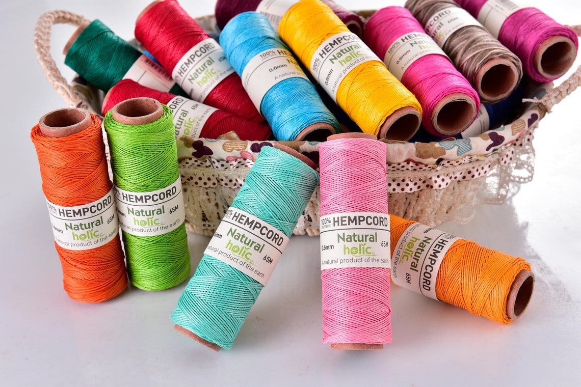0.6MM Polished Hemp Cord Hemp Thread 65meters Full Roll 100% - Etsy