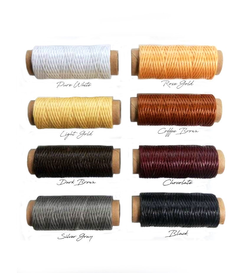 1.0MM BRAID Waxed Leather Thread 25Yards Full Roll Simulated | Etsy