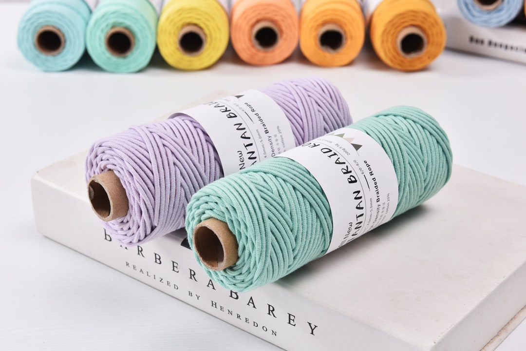 2.0MM High Density Braided Macrame Cord 60meters a Full Roll Knotting ...