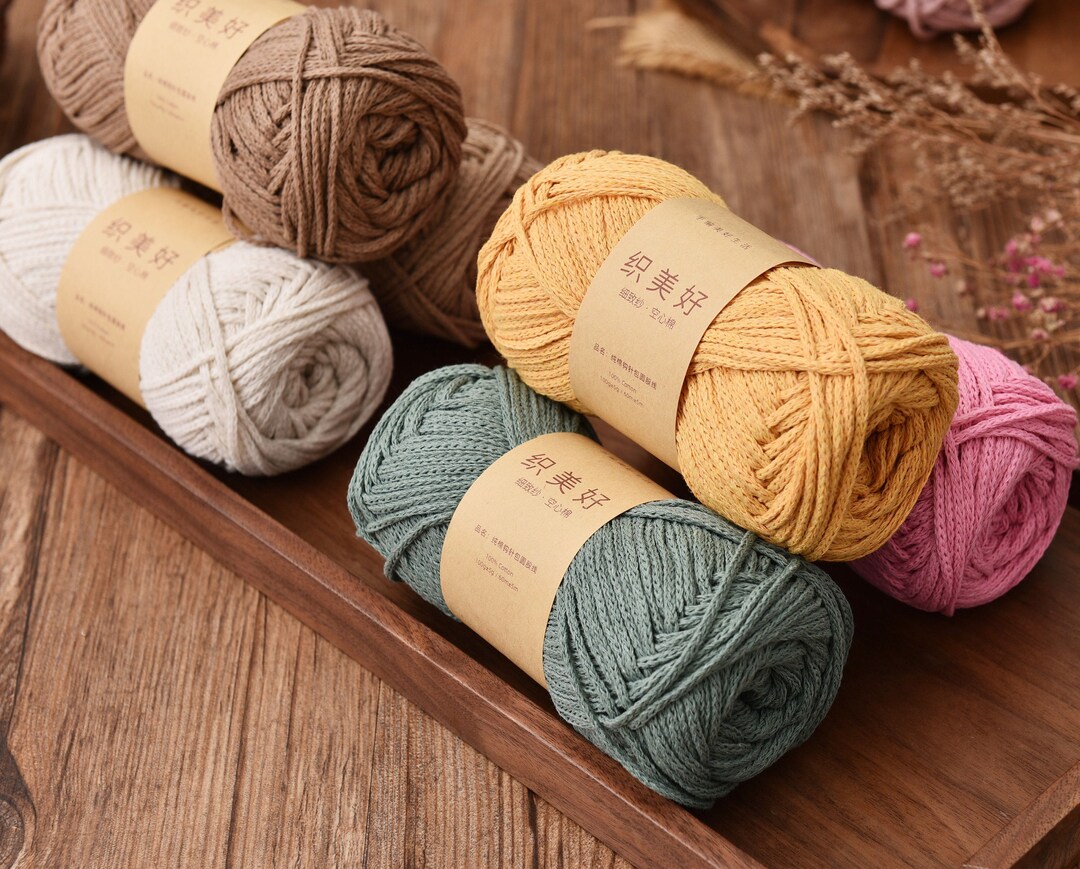2mm Hand Knitting Hemp Threads 85meters Cotton Linen Threads for Hand ...