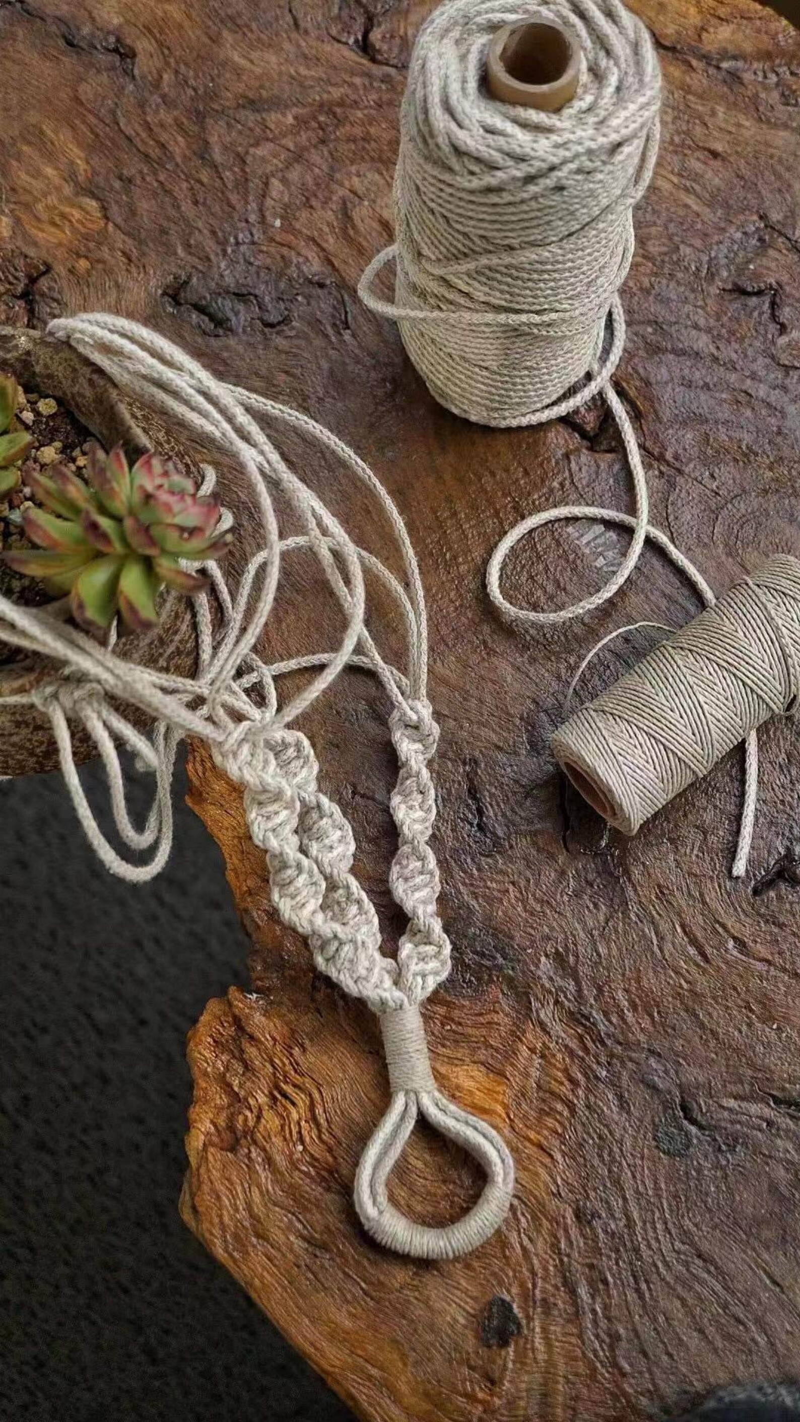 3.0MM Organic HEMP COTTON Mix Crocheted Macrame Rope 80meters - Etsy