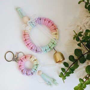 5.0MM Variegated COTTON ROPE Braided Cotton Cord Rainbow Macrame Rope ...