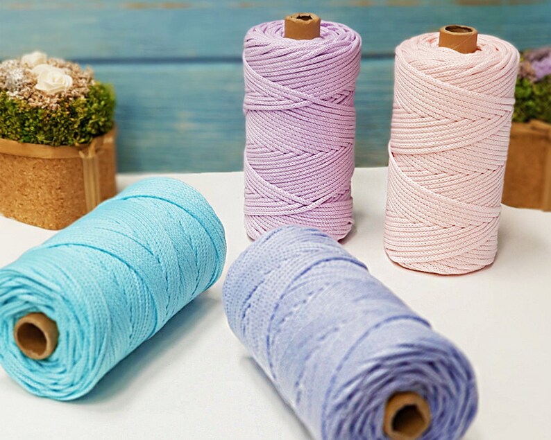 3.5MM Crochet Pattern Cotton Rope MACRAME Rope Cotton Ropes | Etsy