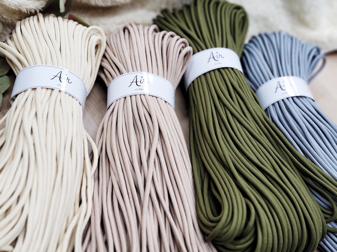 6.0mm Chunky Polyester Braid Rope Bag Making Rope 100yards High Quality ...