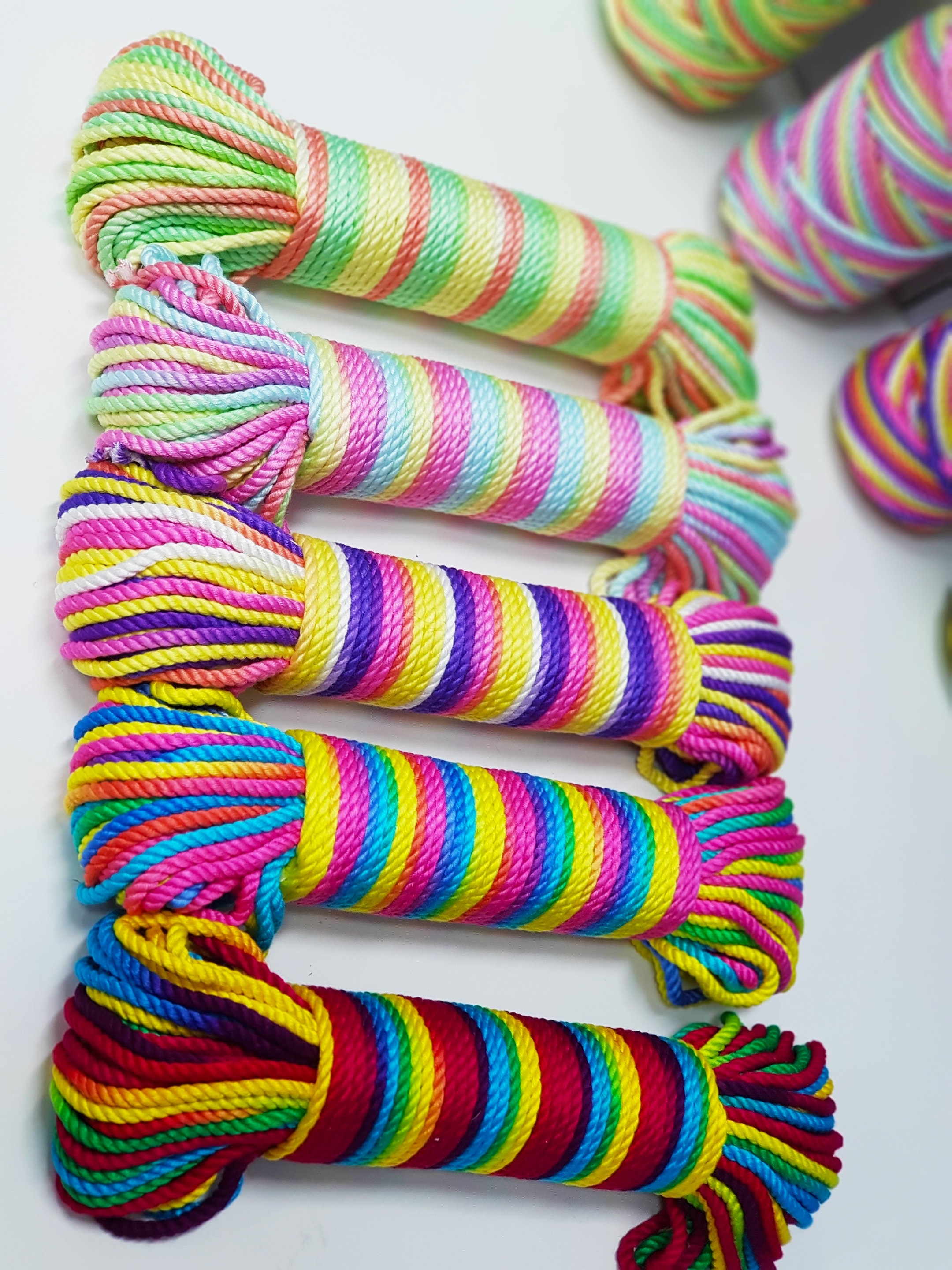 4.0MM Variegated Macrame BAMBOO Rope Bamboo Silk Multi Color - Etsy