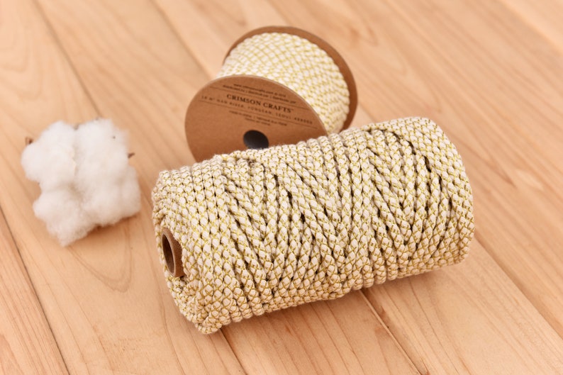 3.0MM Web Pattern Macrame Braid Rope Metallic Rope 23yards | Etsy