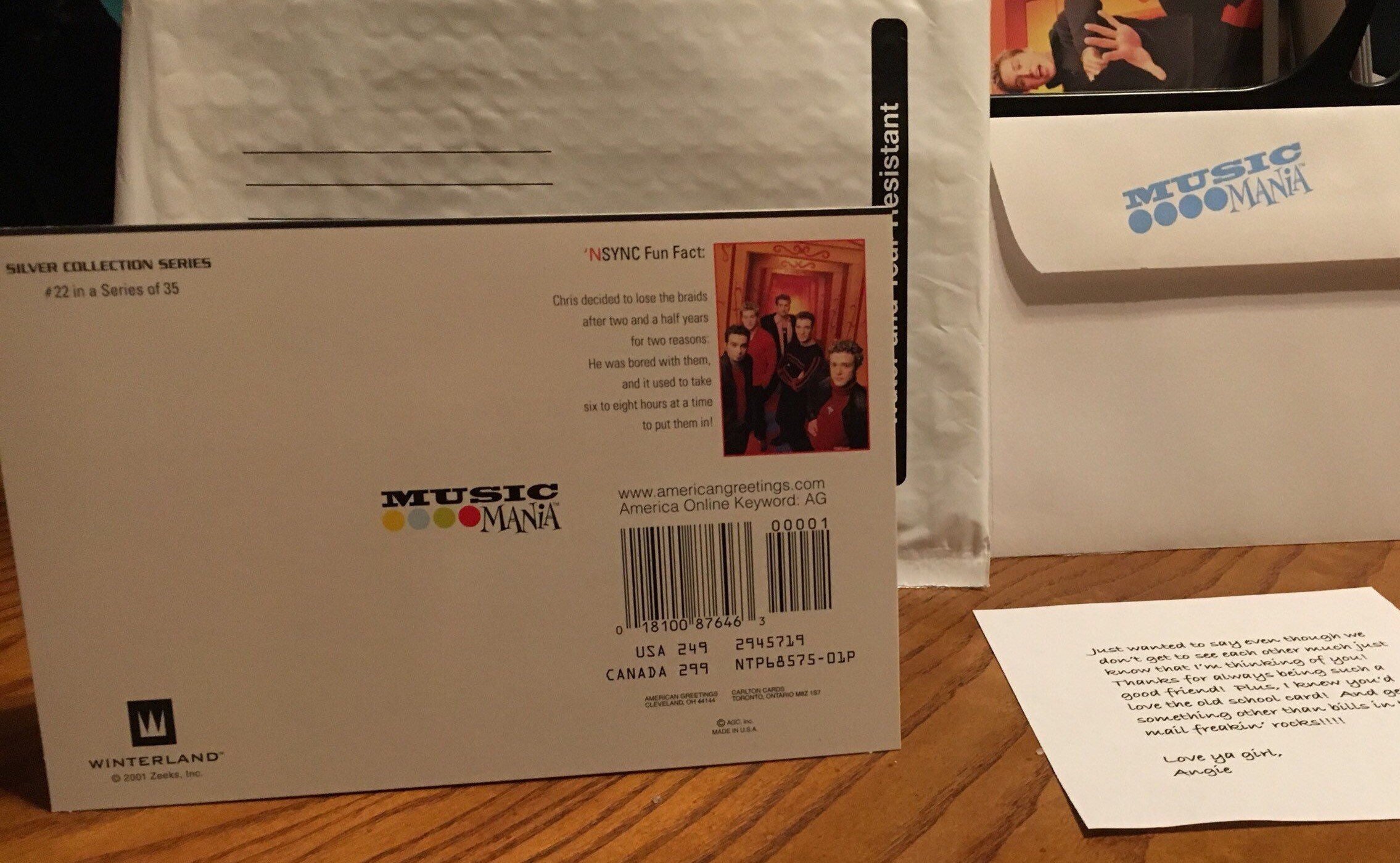 Vintage NSYNC Friendship Greeting Card Personalized Note - Etsy