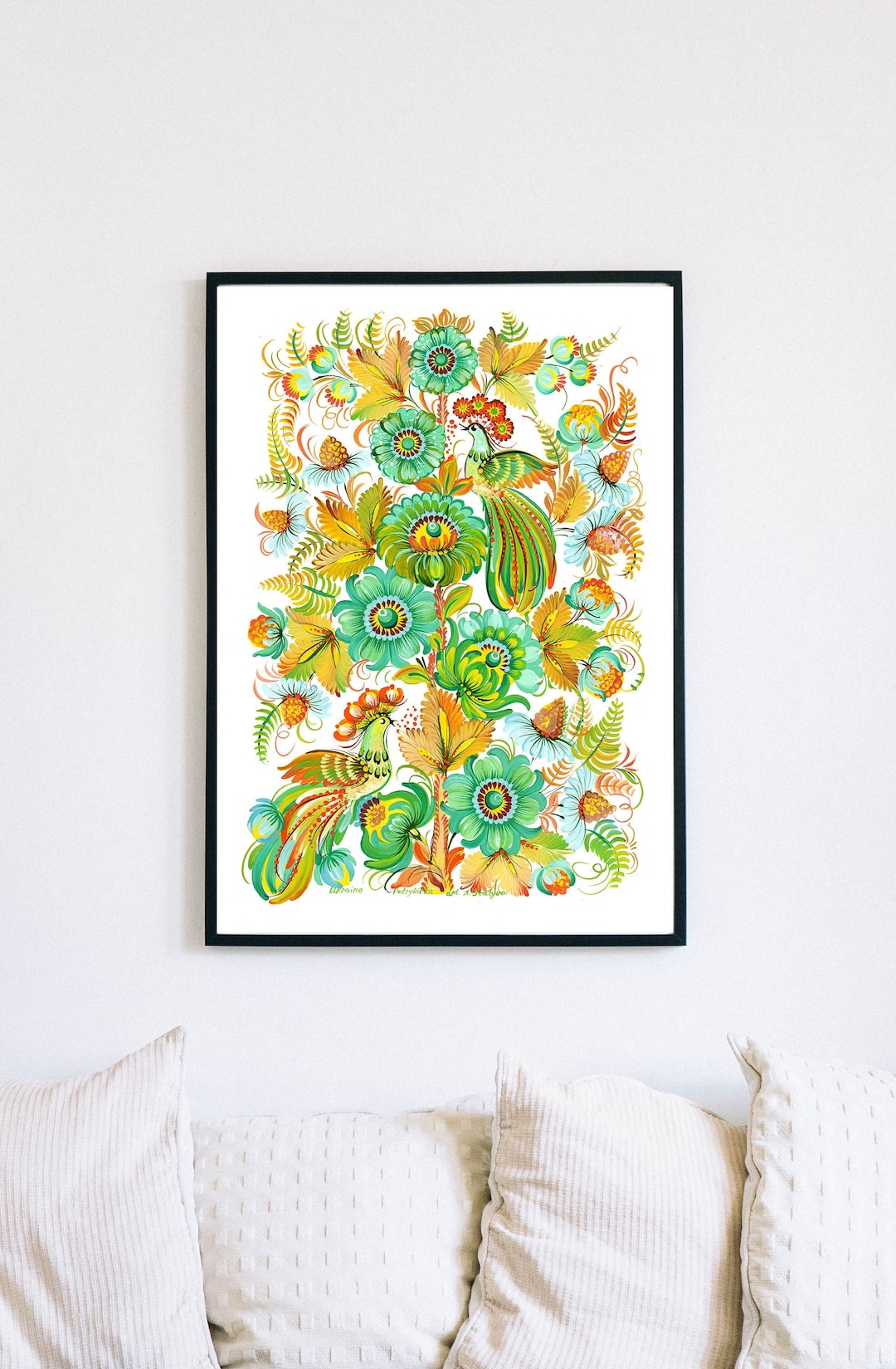 Ukrainian Digital Art, Ukraine Folk Art, Petrykivka Art Digital ...