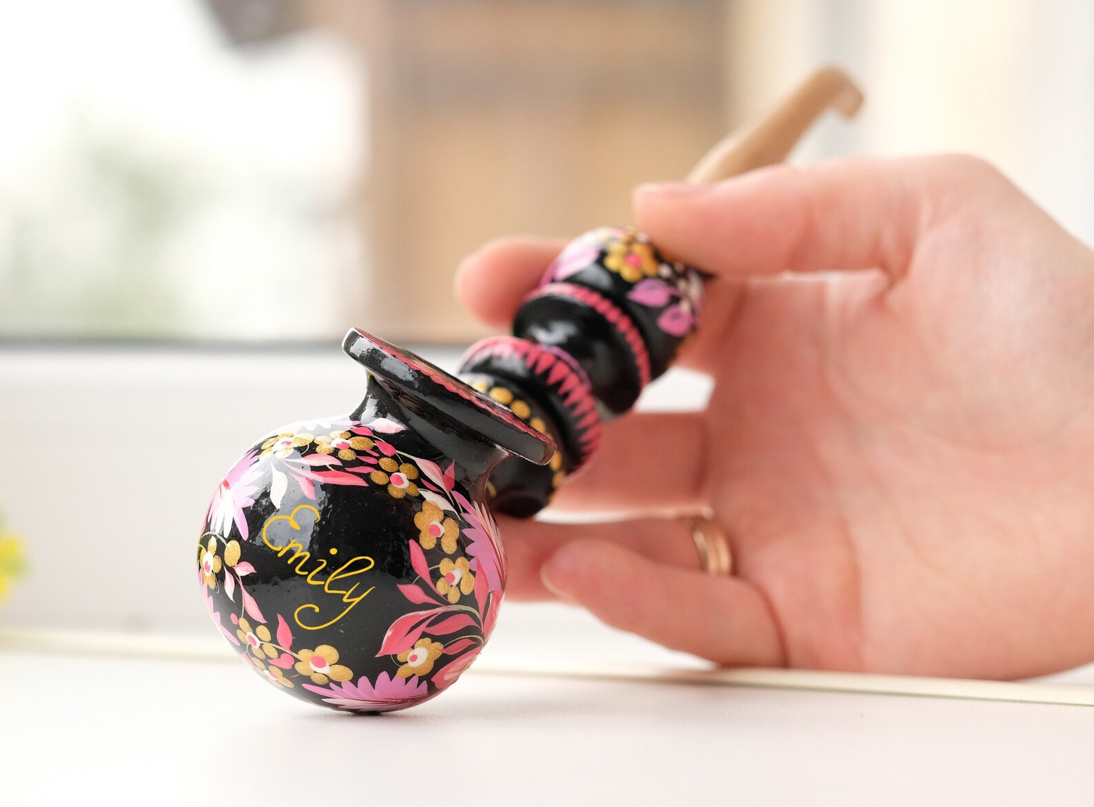 Personalized Smoking Pipe Custom Pink Flower Pipe Wooden | Etsy