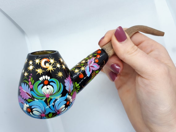 Collectibles mini pipe Smoking pipe butterfly pipe pottery pipe smoking ...