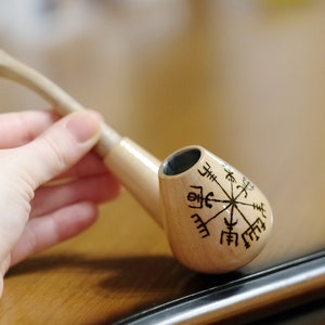 Viking Smoking Pipe Viking Compass Pipe Tobacco Smoking - Etsy