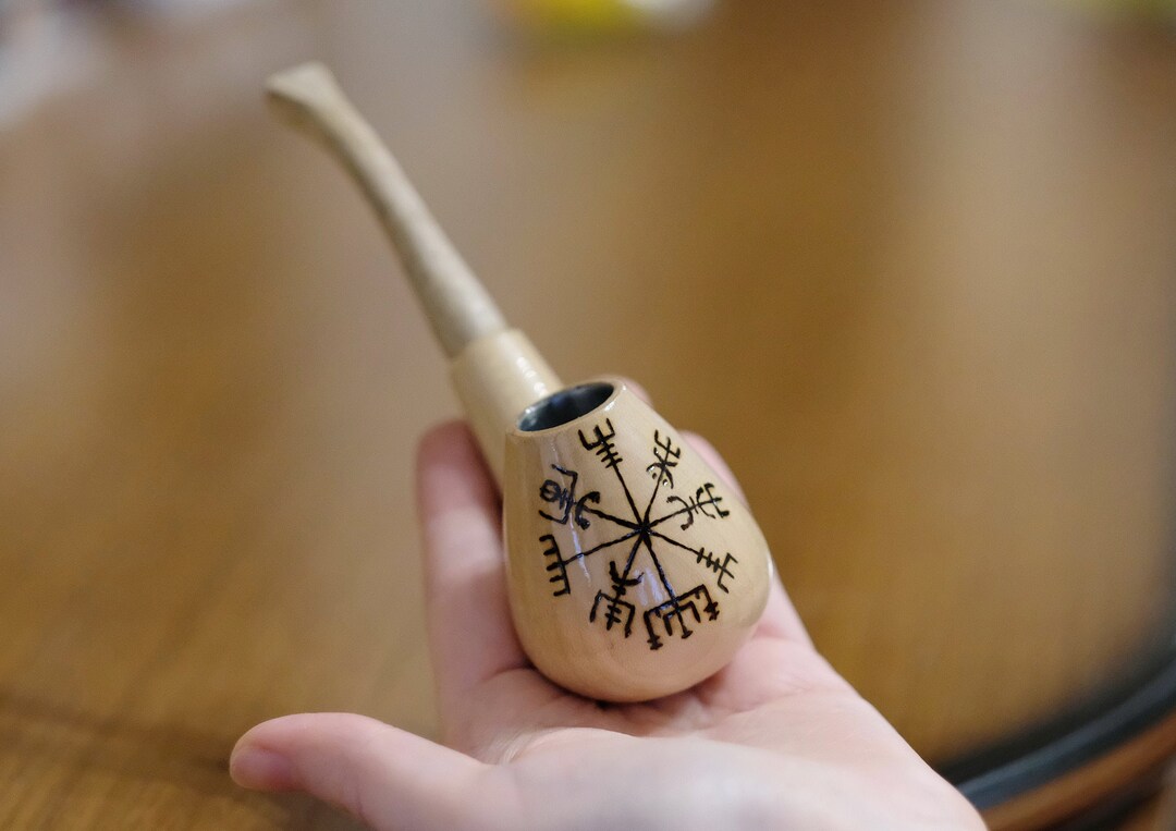 Viking Smoking Pipe Viking Compass Pipe Tobacco Smoking - Etsy